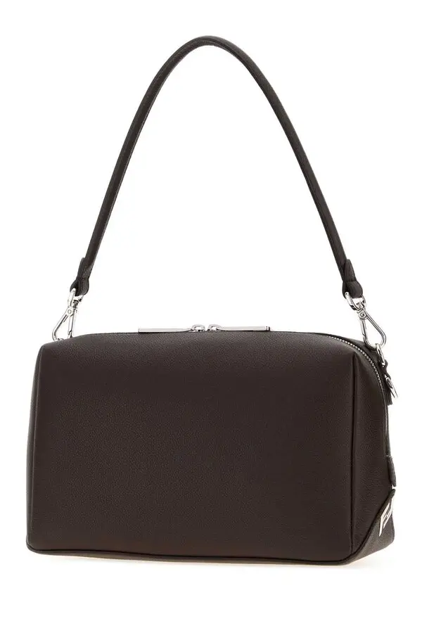 Fendi Dark Leather Lui Medium Shoulder Bag