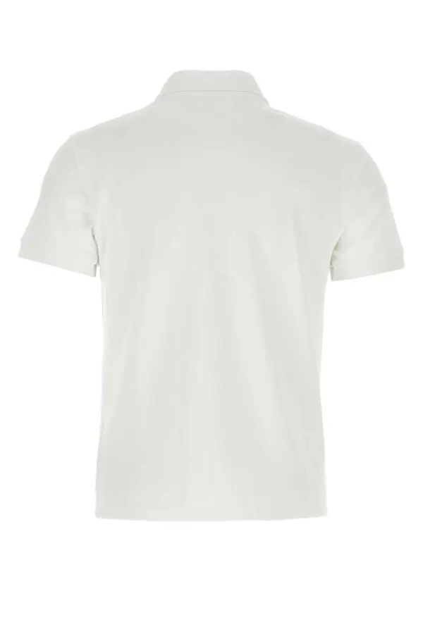 AMI Paris Piquet Polo Shirt - White