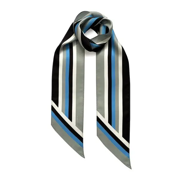 INGMARSON Henley Silk Neck Scarf Twilly - Blue
