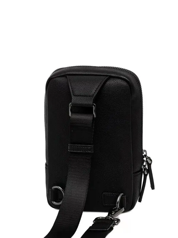 Armani Exchange Pebbled Logo-lettering Belt Bag