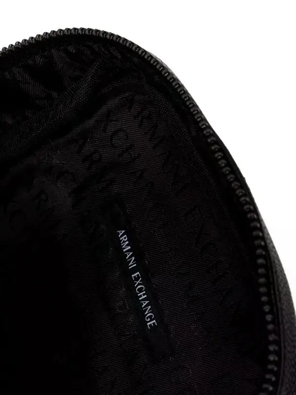 Armani Exchange Pebbled Logo-lettering Belt Bag