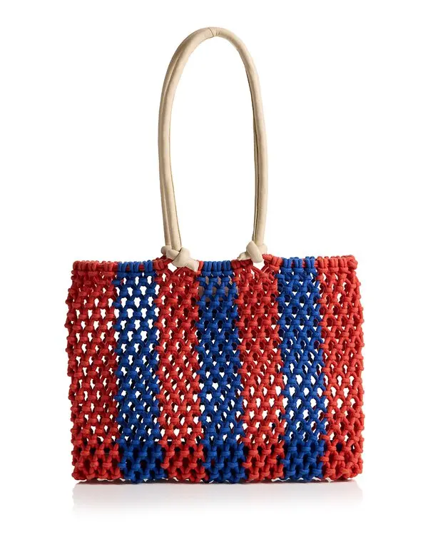 Clare V. Sandy Woven Beach Tote