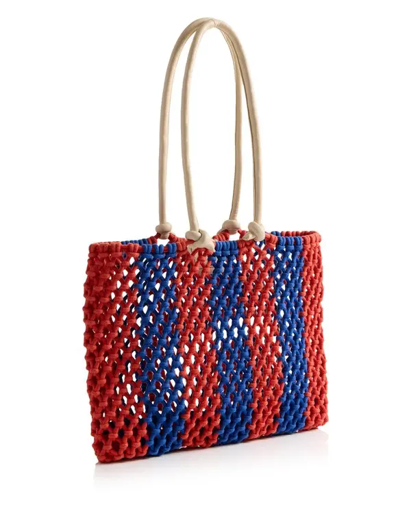 Clare V. Sandy Woven Beach Tote