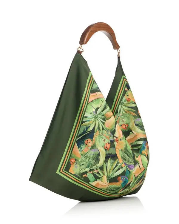 Farm Rio Satin Scarf Medium Bag
