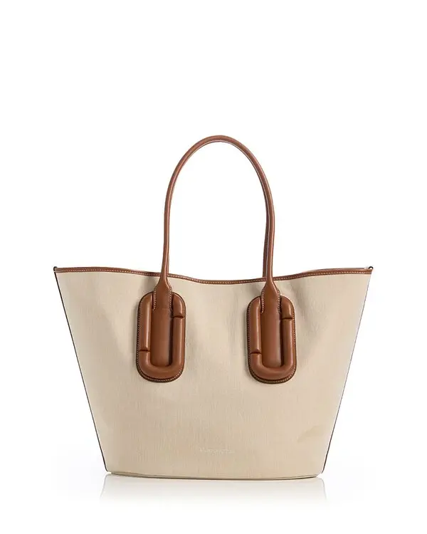 Marc Jacobs Babe Canvas & Leather Tote - Beige