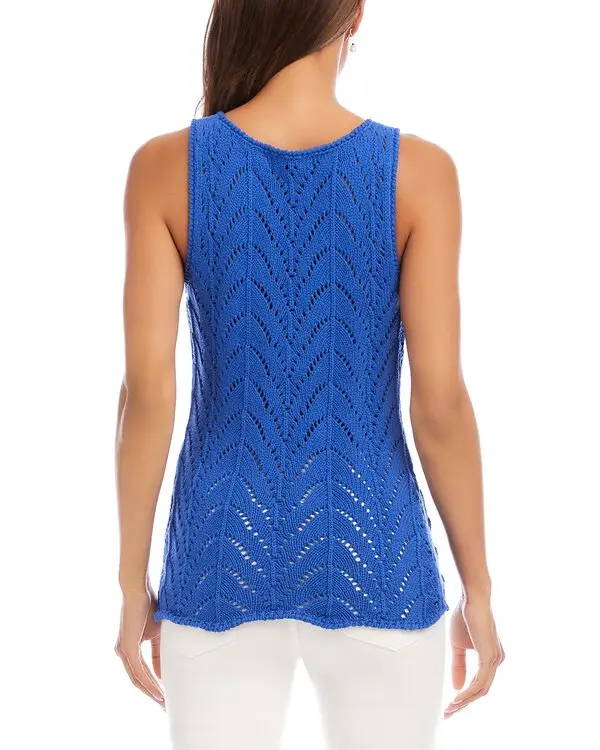 Karen Kane Crochet Sweater Tank Top