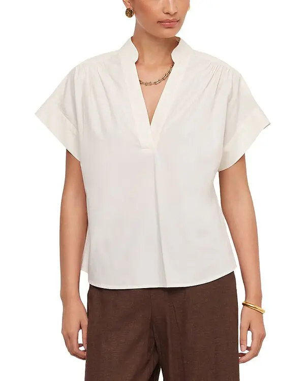 Fifteen Twenty Olive Short Sleeve V Neck Top