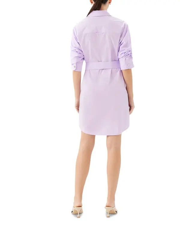 Fifteen Twenty Tatum Ruched Sleeve Shirt Dress