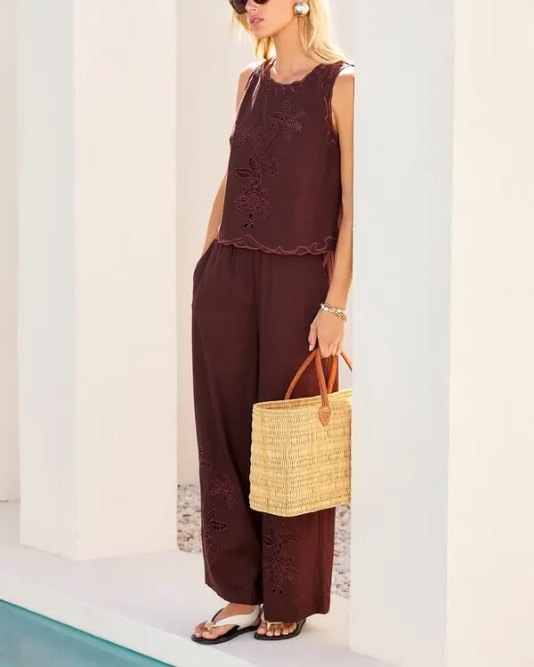 Fifteen Twenty Elina Embroidered Top