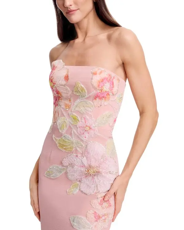 Dress The Population Strapless Embellished Gown