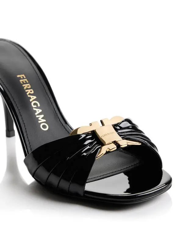 FERRAGAMO Witty 70 Gancini Slide Sandals