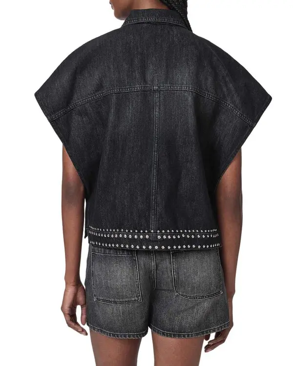 ALLSAINTS Alba Stud Denim Shirt