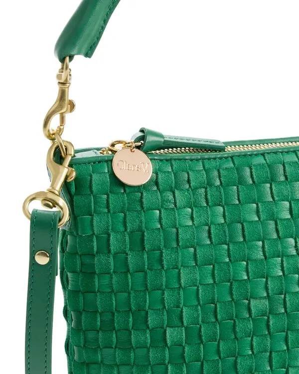 Clare V. Moyen Messenger Woven Leather Bag