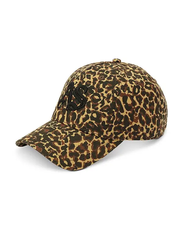 ALLSAINTS Gothic Leopard Print Baseball Cap - Tan/black