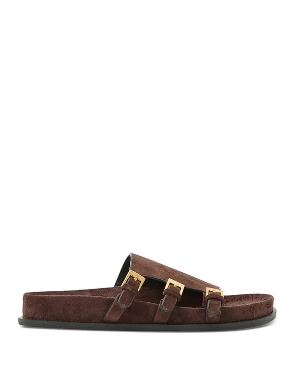 REISS Buckled Slide Sandals
