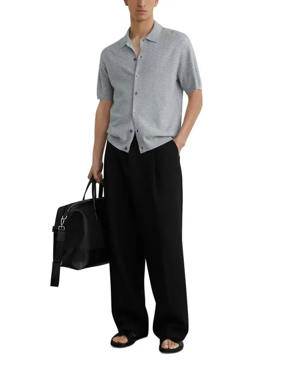 REISS Phoenix Textured Geo Pattern Shirt