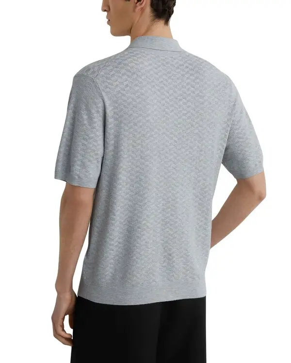 REISS Phoenix Textured Geo Pattern Shirt