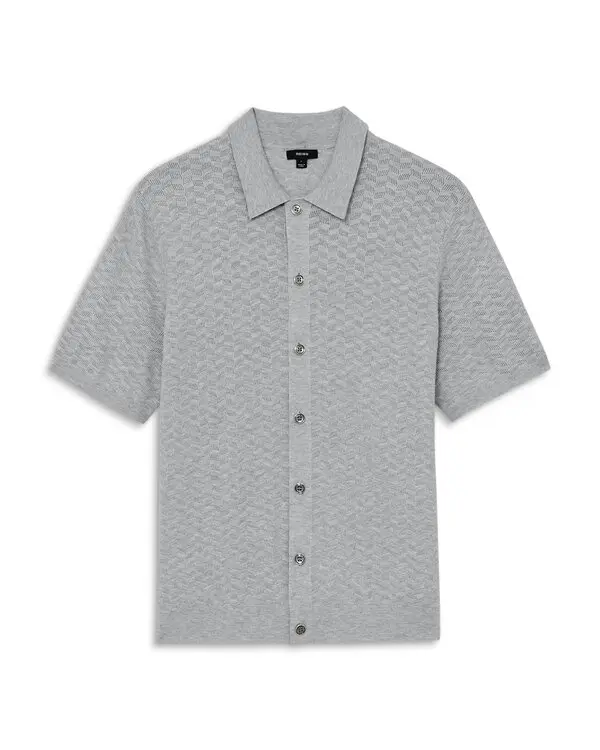 REISS Phoenix Textured Geo Pattern Shirt