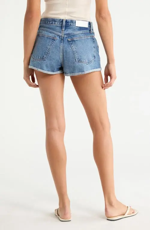 RE/DONE Daisy Cuffed Denim Shorts
