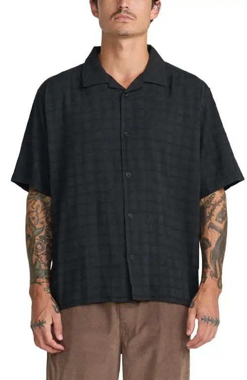 Rvca Vacancy Camp Shirt - Pirate Black