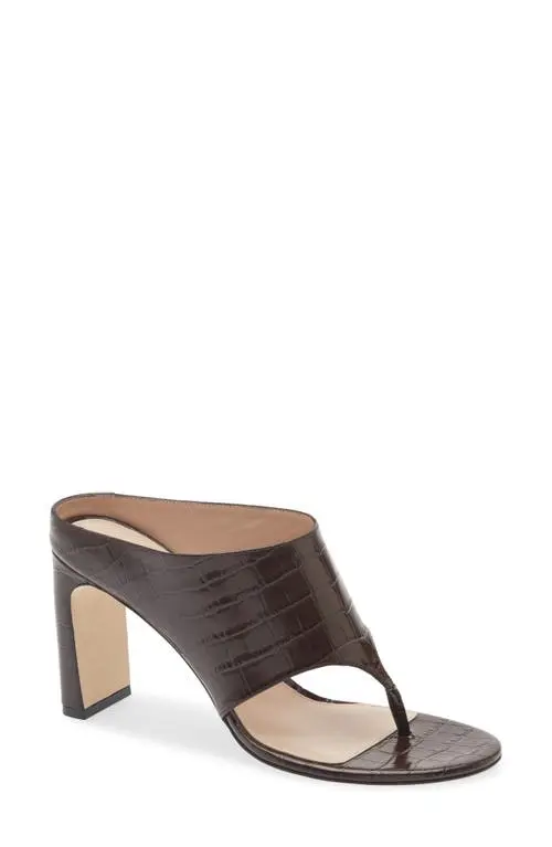 STUART WEITZMAN Babette Thong Sandal - Walnut