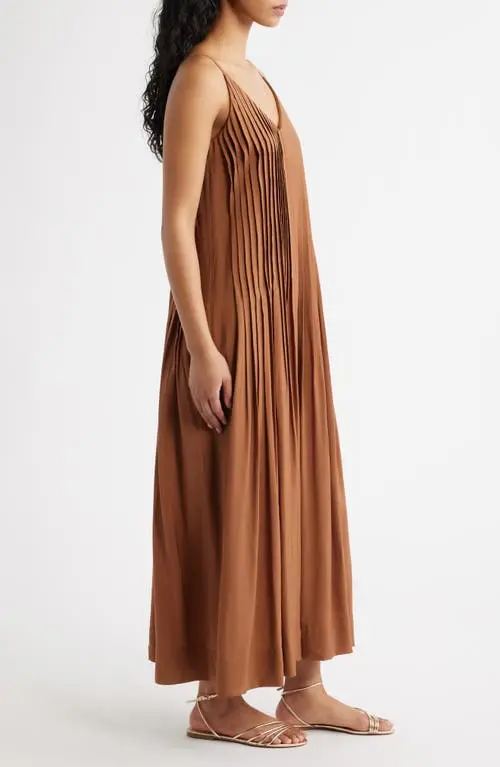 Moon River Pleated Maxi Sundress