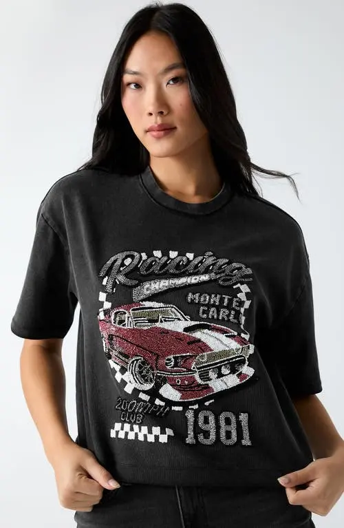 Guess Beaded Race Car T-shirt