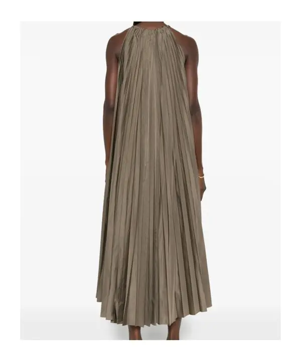 Max Mara Sleeveless Pleated Dress