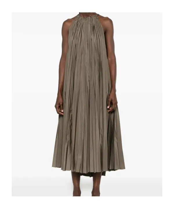 Max Mara Sleeveless Pleated Dress