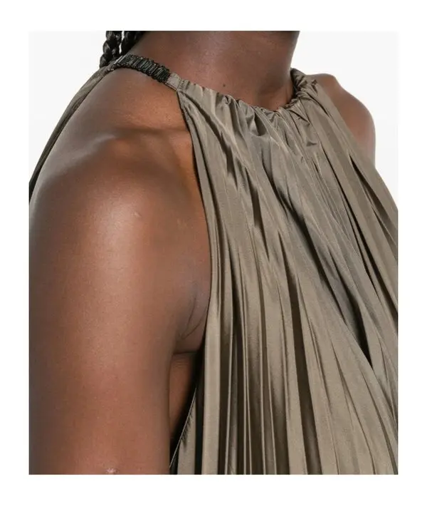 Max Mara Sleeveless Pleated Dress