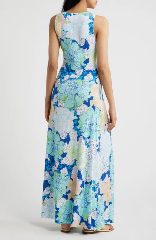 Lilly Pulitzer® Carolita Ruched Sleeveless Maxi Dress