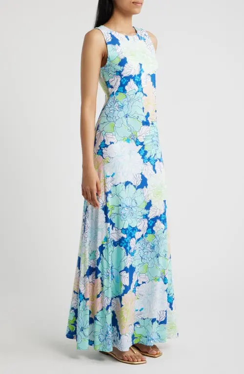 Lilly Pulitzer® Carolita Ruched Sleeveless Maxi Dress