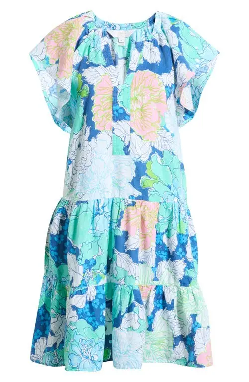 Lilly Pulitzer® Norella Print Ruffle Linen Dress