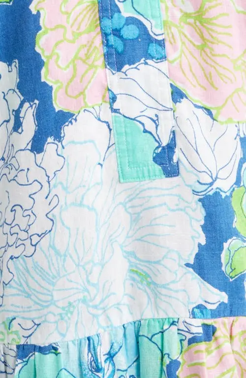Lilly Pulitzer® Norella Print Ruffle Linen Dress