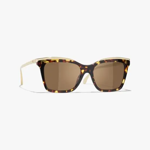 Chanel Butterfly Sunglasses - Tortoise