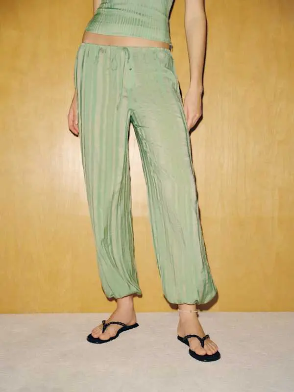 REFORMATION James Tie Pant Es - Green