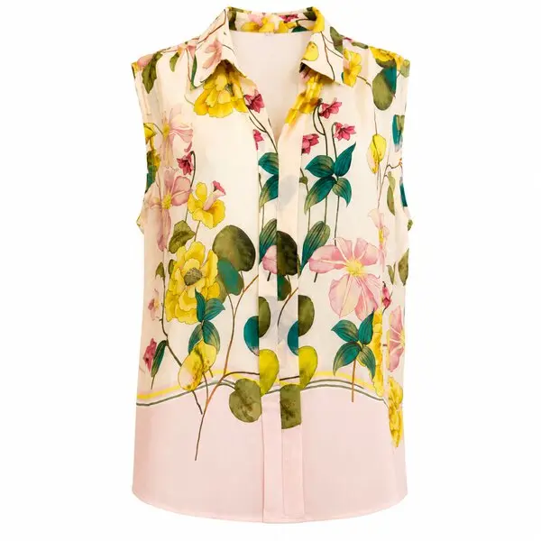 CHIARELLA Neutrals Frida Blouse Floral - Beige