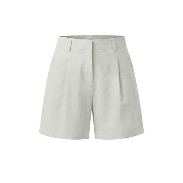 MONLICIA Velina Single Pleat Mini Shorts