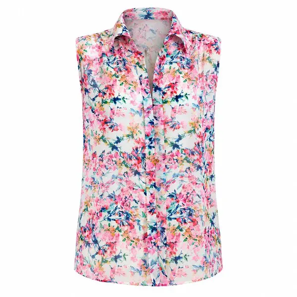 CHIARELLA Frida Blouse- Multi Floral - Pink