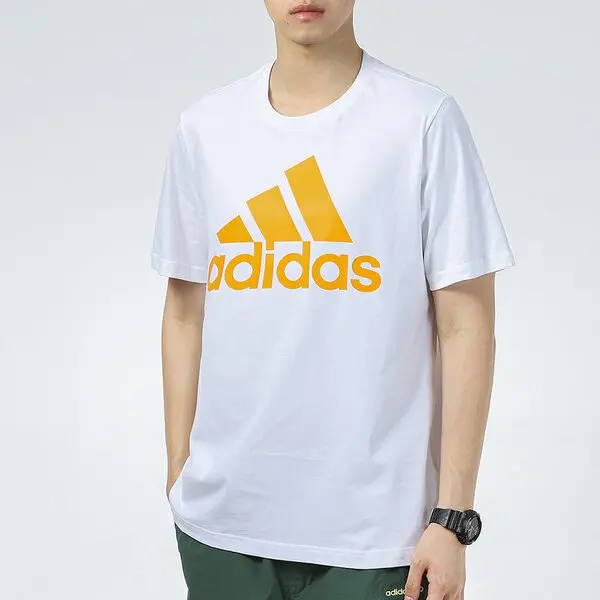 Adidas Bl Sj T Logo Sports Short Sleeve - White