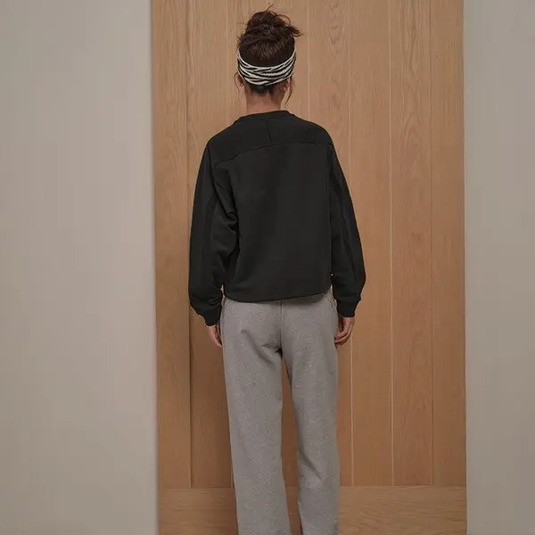 REEBOK Round Neck Knitted Loose Casual Pullover Sweatshirt