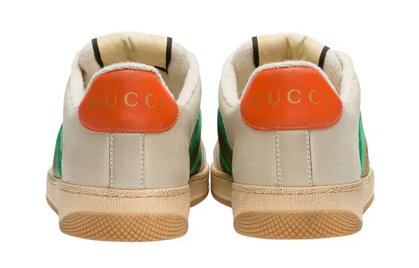 Gucci Screener Sneakers - White/green/gum