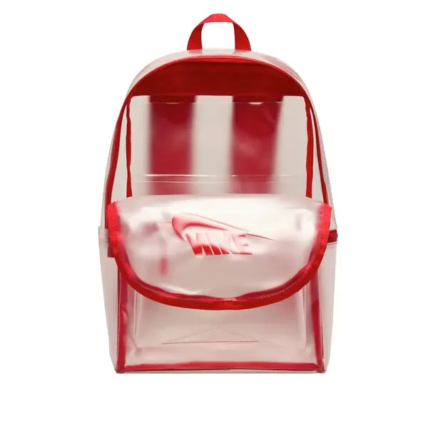 Nike Heritage Crystal Backpack - Clear/university Red