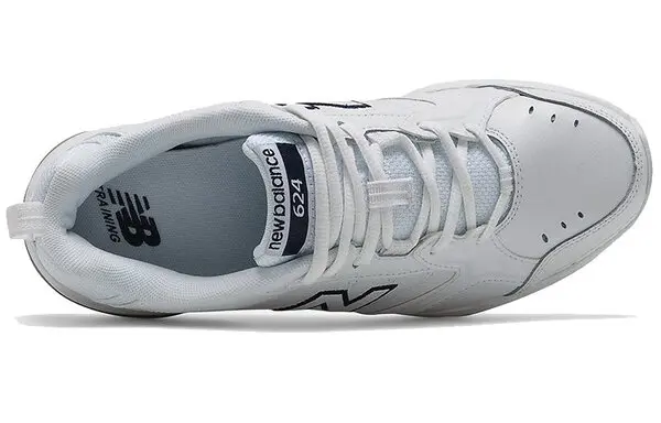NEW BALANCE 624 Athletic Shoes - White/black