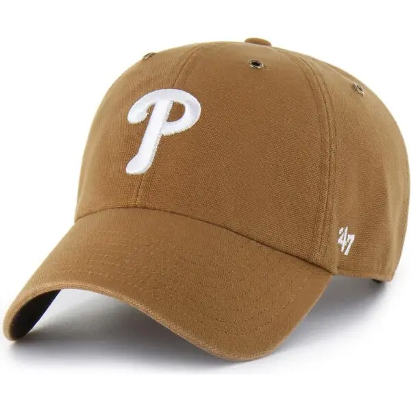 CARHARTT X 47 Carhartt X '47 Philadelphia Phillies Clean Up Adjustable Hat - Brown