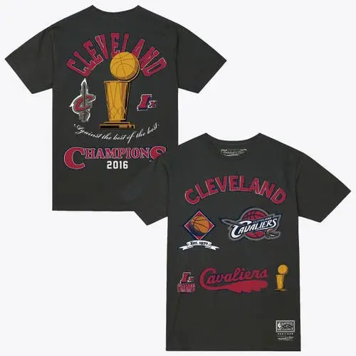 Mitchell & Ness Cleveland Cavaliers Hardwood Classics Legacy Defined T-shirt - Charcoal