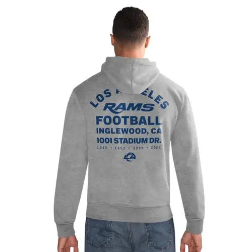 STARTER Los Angeles Rams 1937 Hoodie By - Ash