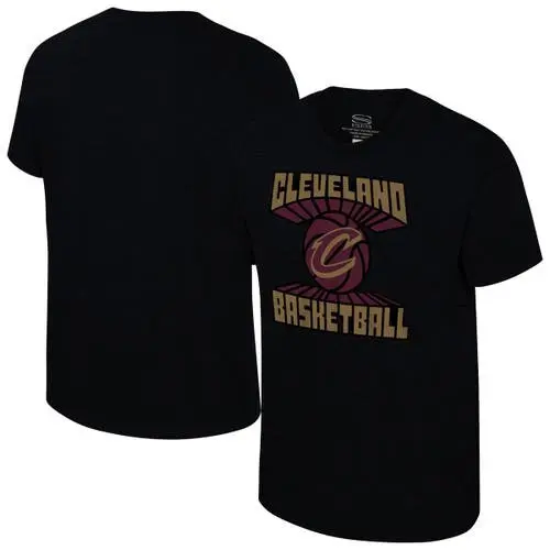 STADIUM ESSENTIALS Cleveland Cavaliers Club Time Tri-blend T-shirt - Black