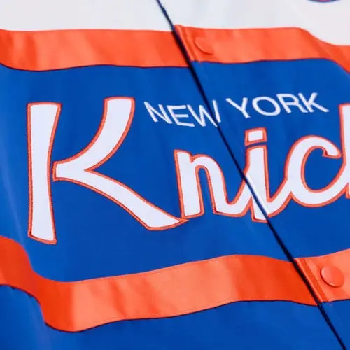Mitchell & Ness New York Knicks Hardwood Classics Lightweight Satin Full-snap Jacket