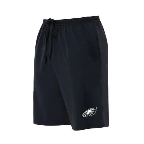 CONCEPTS SPORT Philadelphia Eagles Fleece Lounge Shorts - Black